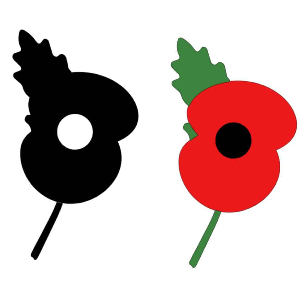 English Poppy Sticker - Remembrance Day - Lindsay Loves