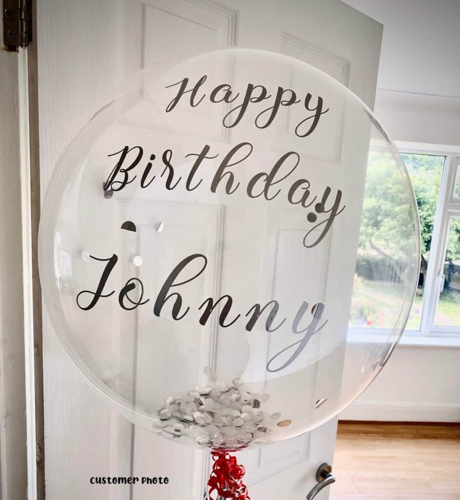 Personalised Balloon Vinyl - Medium - 8"/20cm - Lindsay Loves